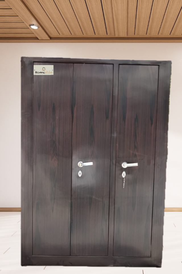 3 Door Almirah Venge Finish 54" Full Hanger-