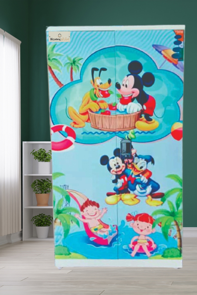 Toons Printed Almirah For KIDs by Homevior Almirah 36" Partition-